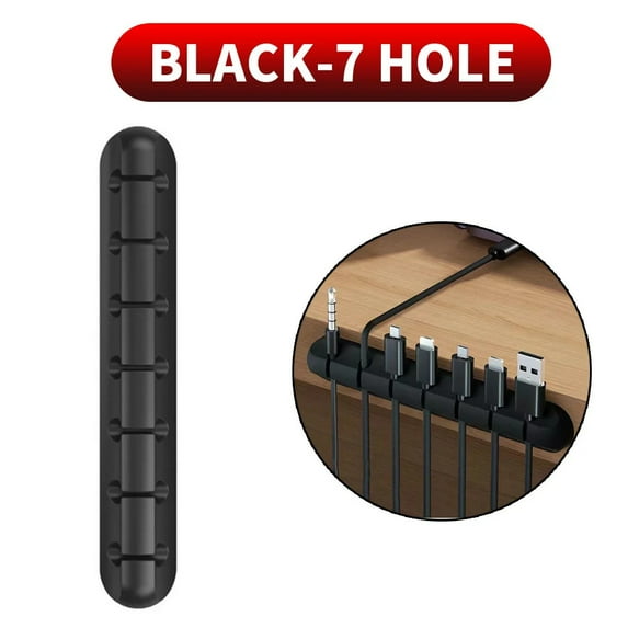 Cable Cord Wire Organizer Silicone USB Cable Winder Management Clips ...