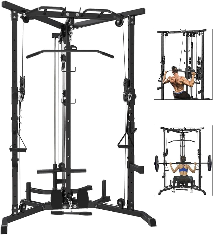 Cable Crossover Machine, Functional Trainer with 16 Height Positions ...
