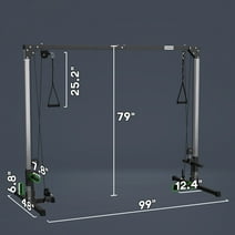 Syedee Functional Trainer Cable Machine, 2000LBS Cable Crossover ...