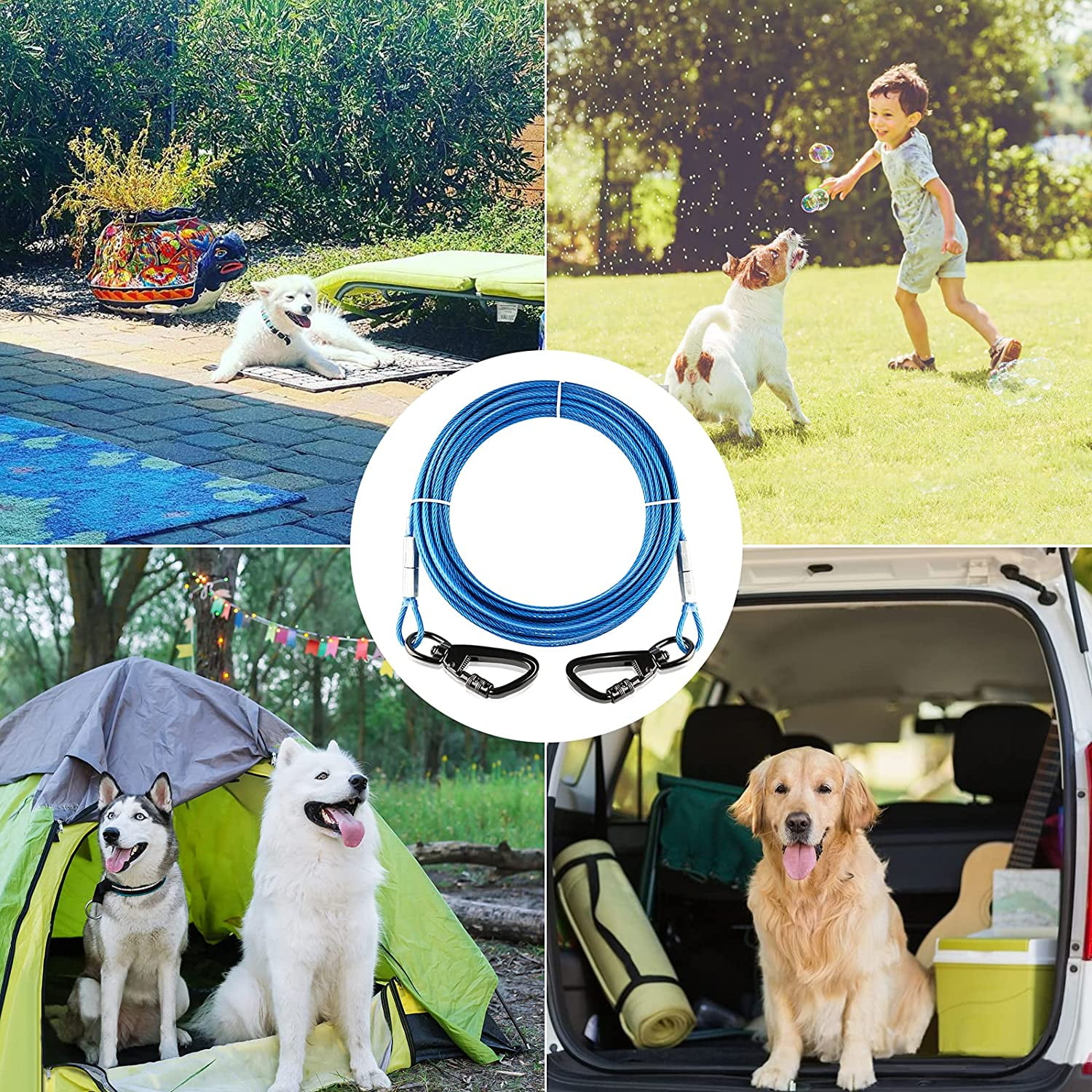 Cable Dog Run Chain For Dog Outdoor Dog Chain Dog Tie Out Cable Dog ...