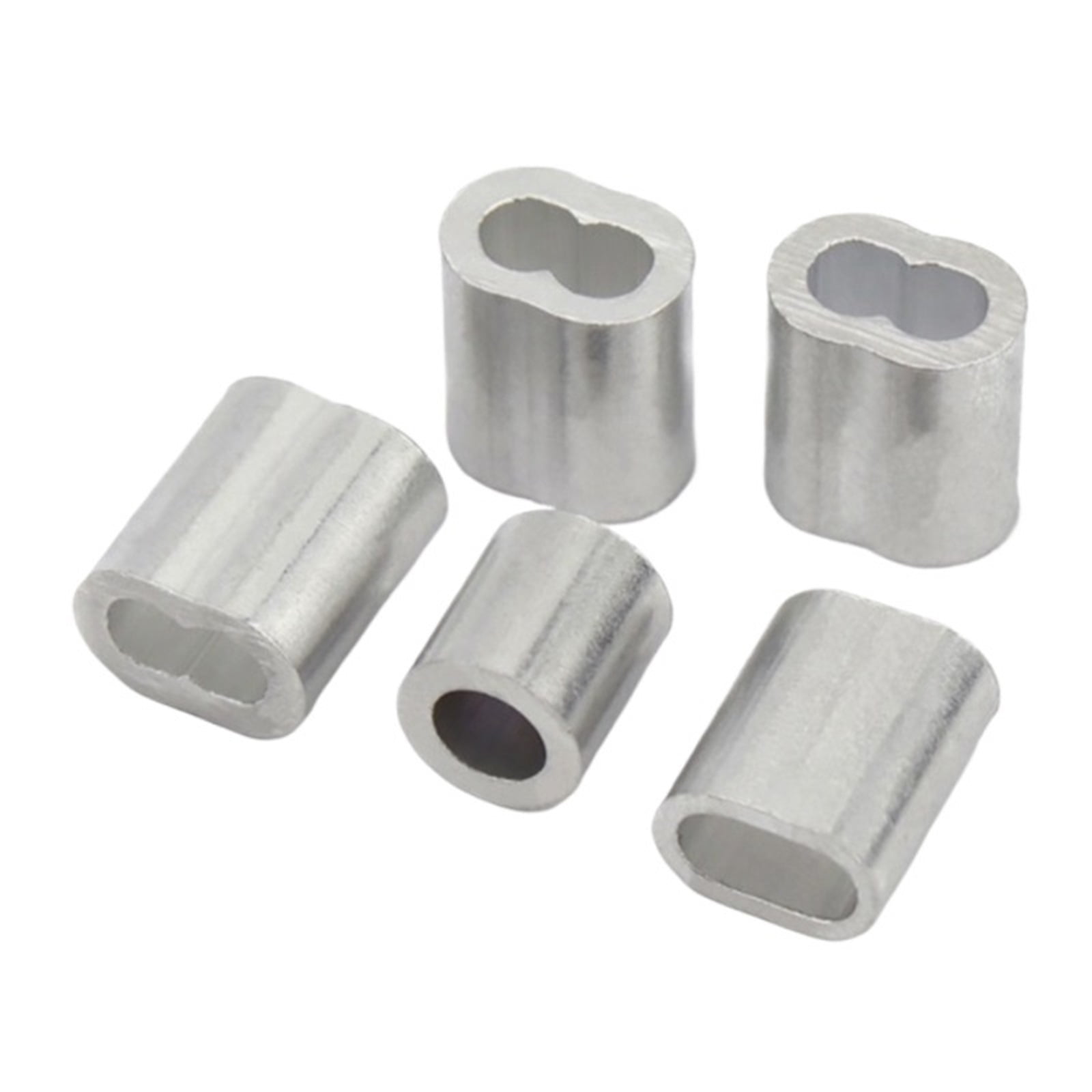 Cable Ferrule 100PCS, Aluminum Crimping Loop Sleeve For Wire Rope ...