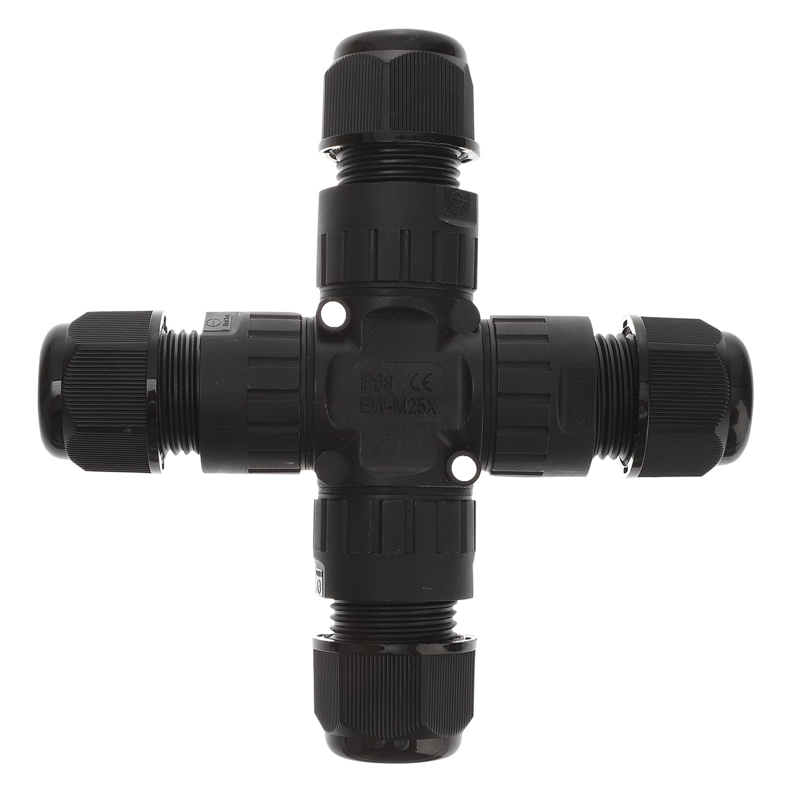 Cable Gland IP68 Waterproof Connector Strain Relief 4-Way Outdoor Cable ...