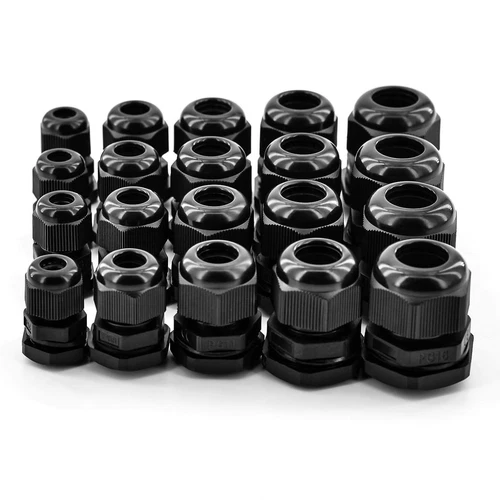 Cable Gland Kit Plastic Waterproof For Junction Box W/ Lock-Nut ...