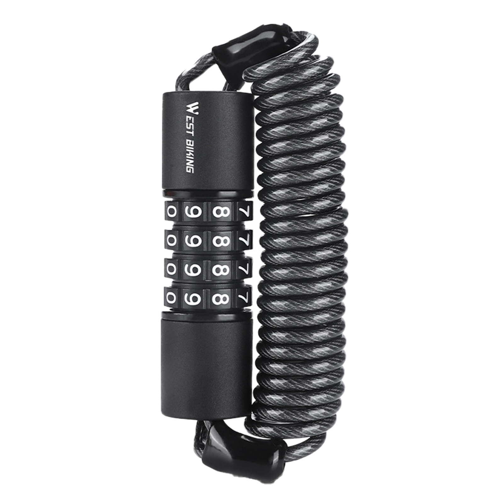 Cable Helmet Lock Quick Locking Waterproof 4-digit Password Anti-theft ...