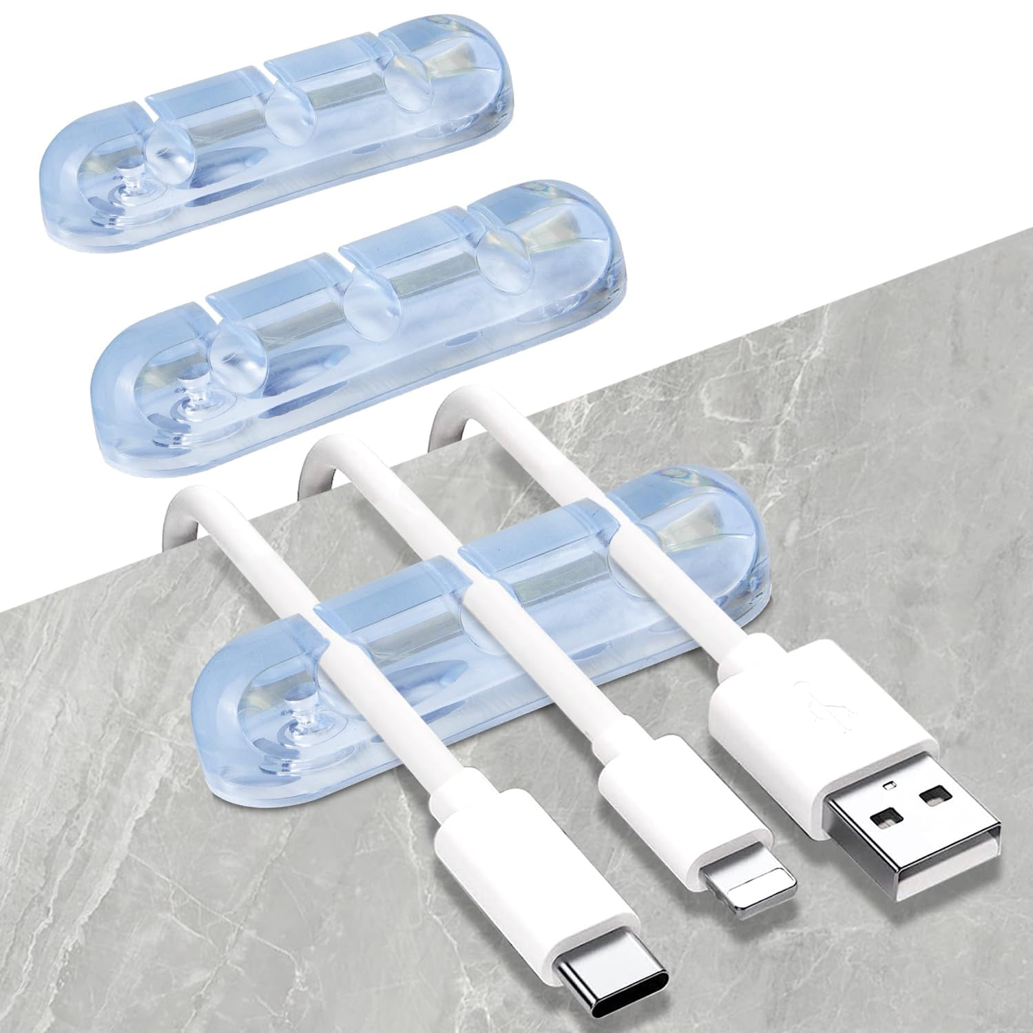 Cable Holder Clips, 3-Pack Cable Management Cord Organizer Clips Self ...