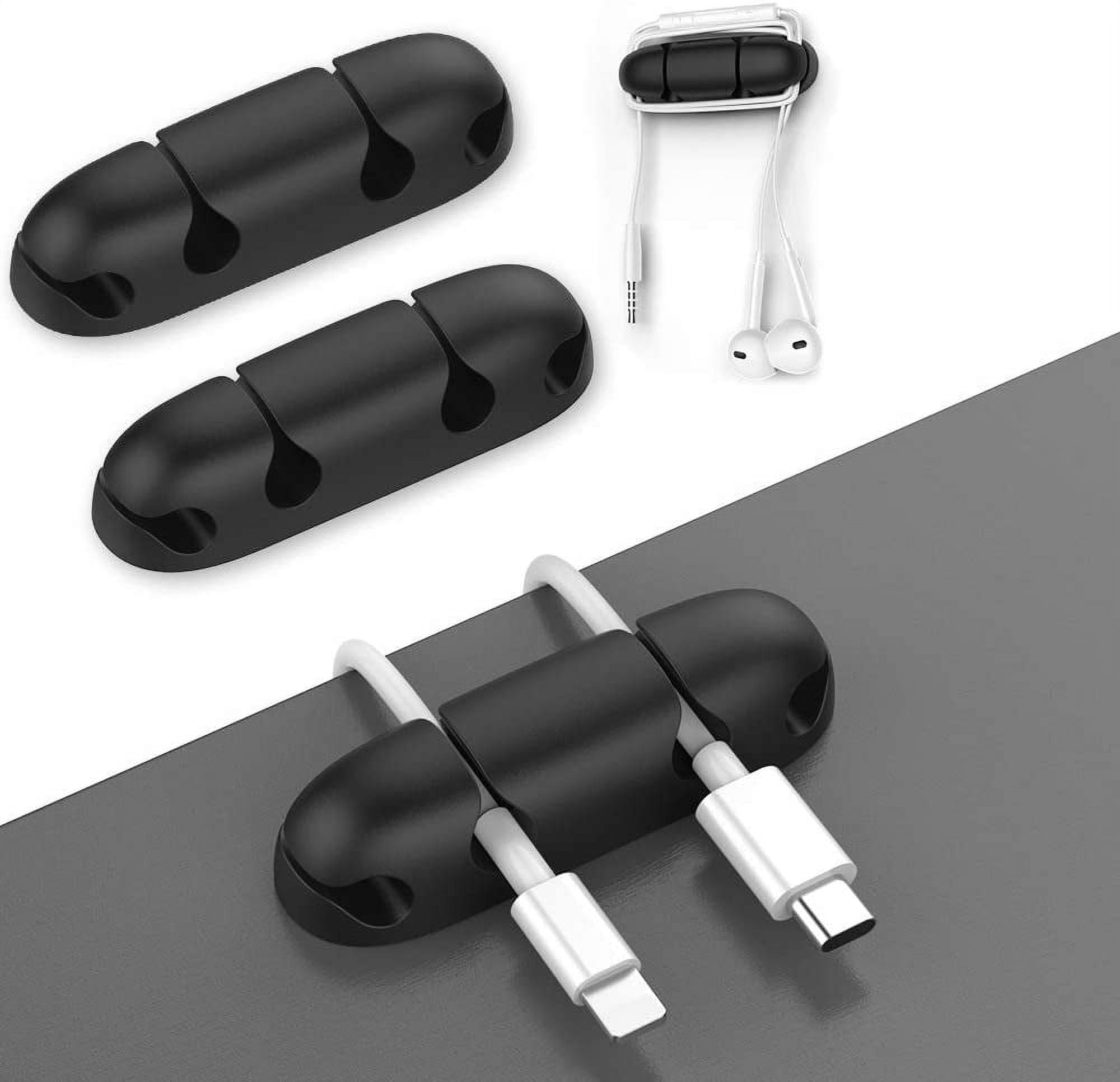 Cable Holder Clips, 3 Pack Silicone Cable Management Cord Organizer ...
