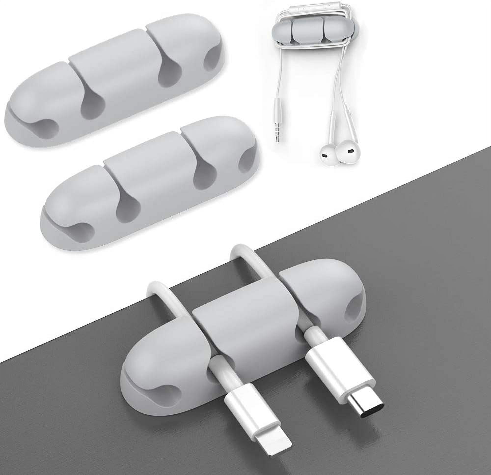 Cable Holder Clips, 3 Pack Silicone Cable Management Cord Organizer ...