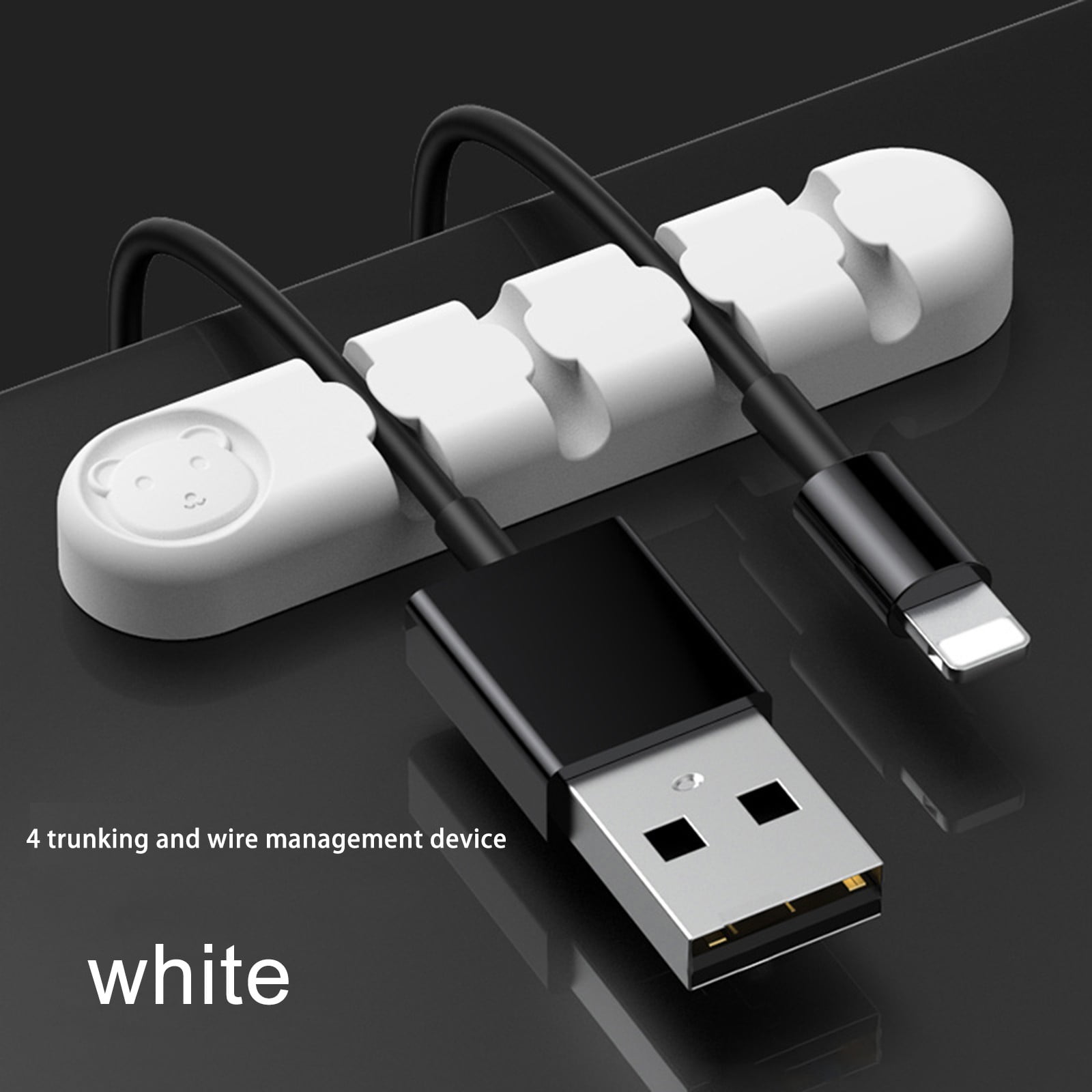 Cable Holder Clips - Silicone Self-Adhesive Cord Organizer for Desktop - Walmart.com