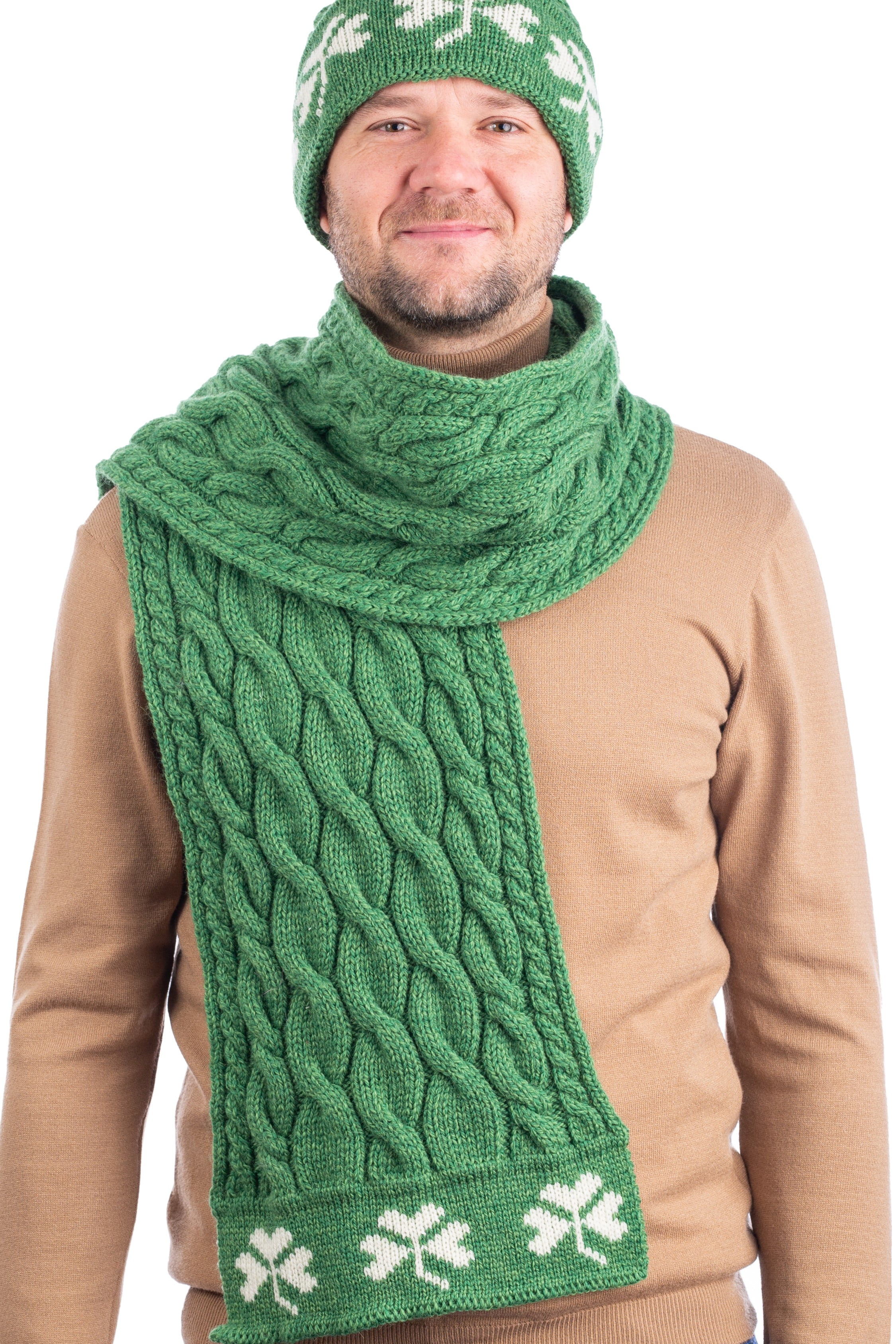 Cable Knit Shamrock Scarf - Walmart.com
