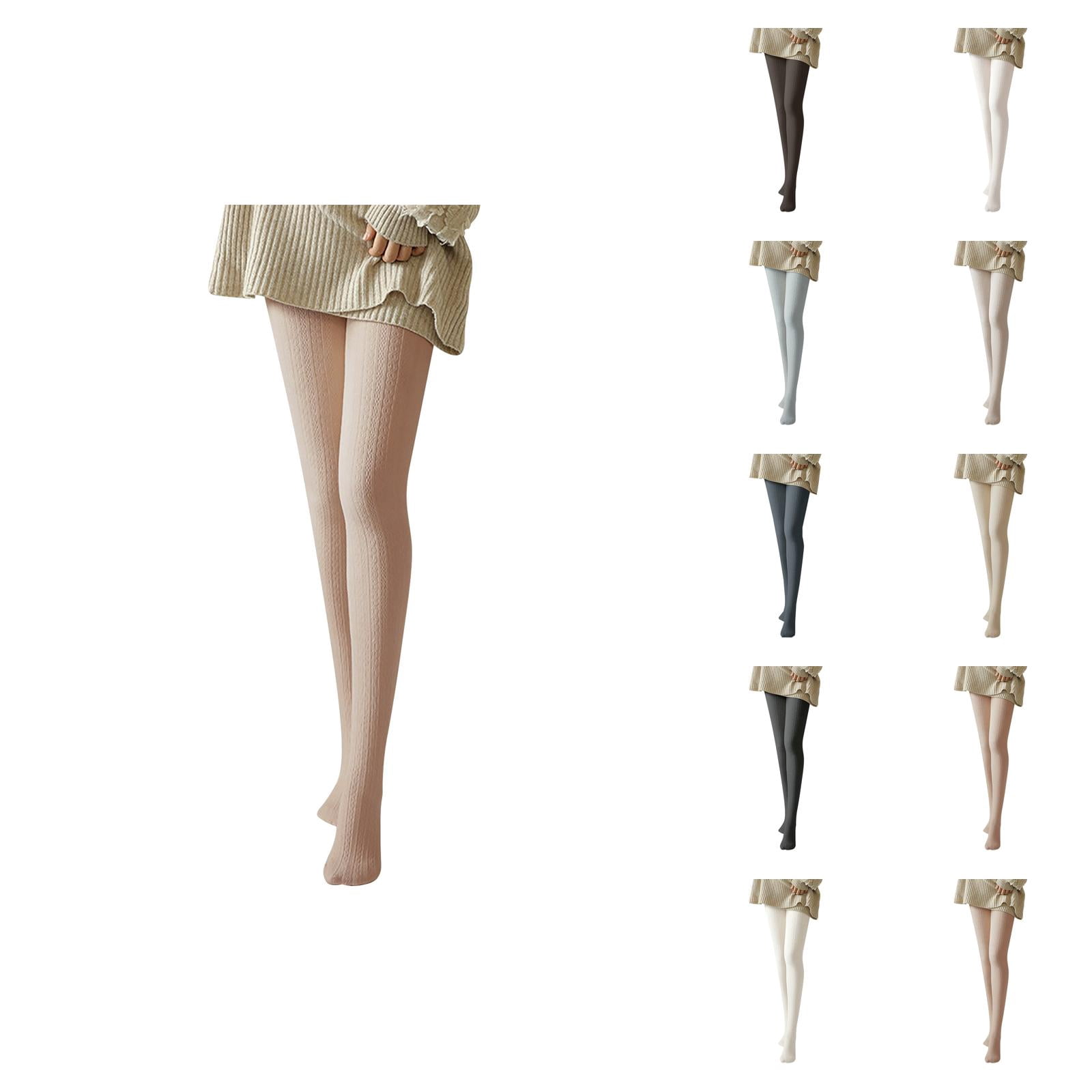 Cable Knitted Tights for Women 2025 Fall Winter Thick Soft Stockings ...