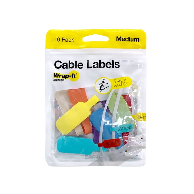 Cable Labels - Medium (10-Pack) - Walmart.com