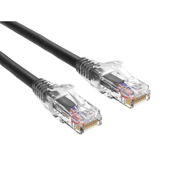 Cable Leader 0.5ft Cat6 Ethernet Patch Cable with Clear Boot, UTP, Pure ...