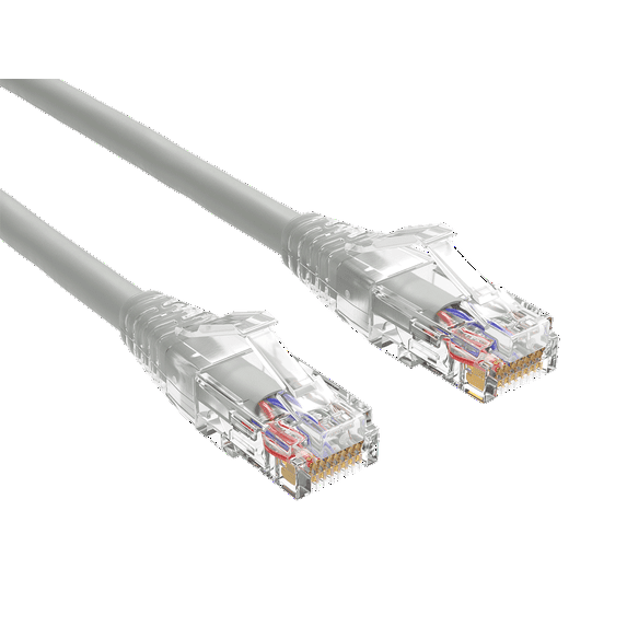 Cable Leader 0.5ft Cat6 Ethernet Patch Cable with Clear Boot, UTP, Pure ...