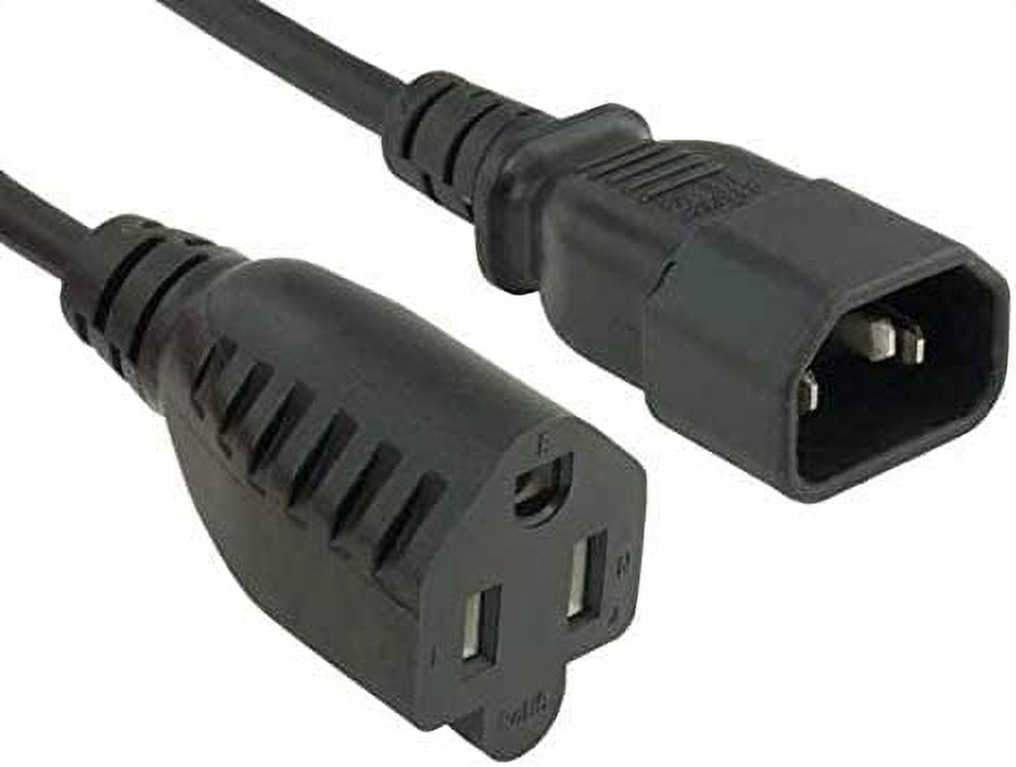 Cable Leader 1 ft 18 AWG Monitor Power Adapter Cord NEMA 5-15R to ... Cable Leader 1 ft 18 AWG Monitor Power Adapter Cord NEMA 5-15R to ...