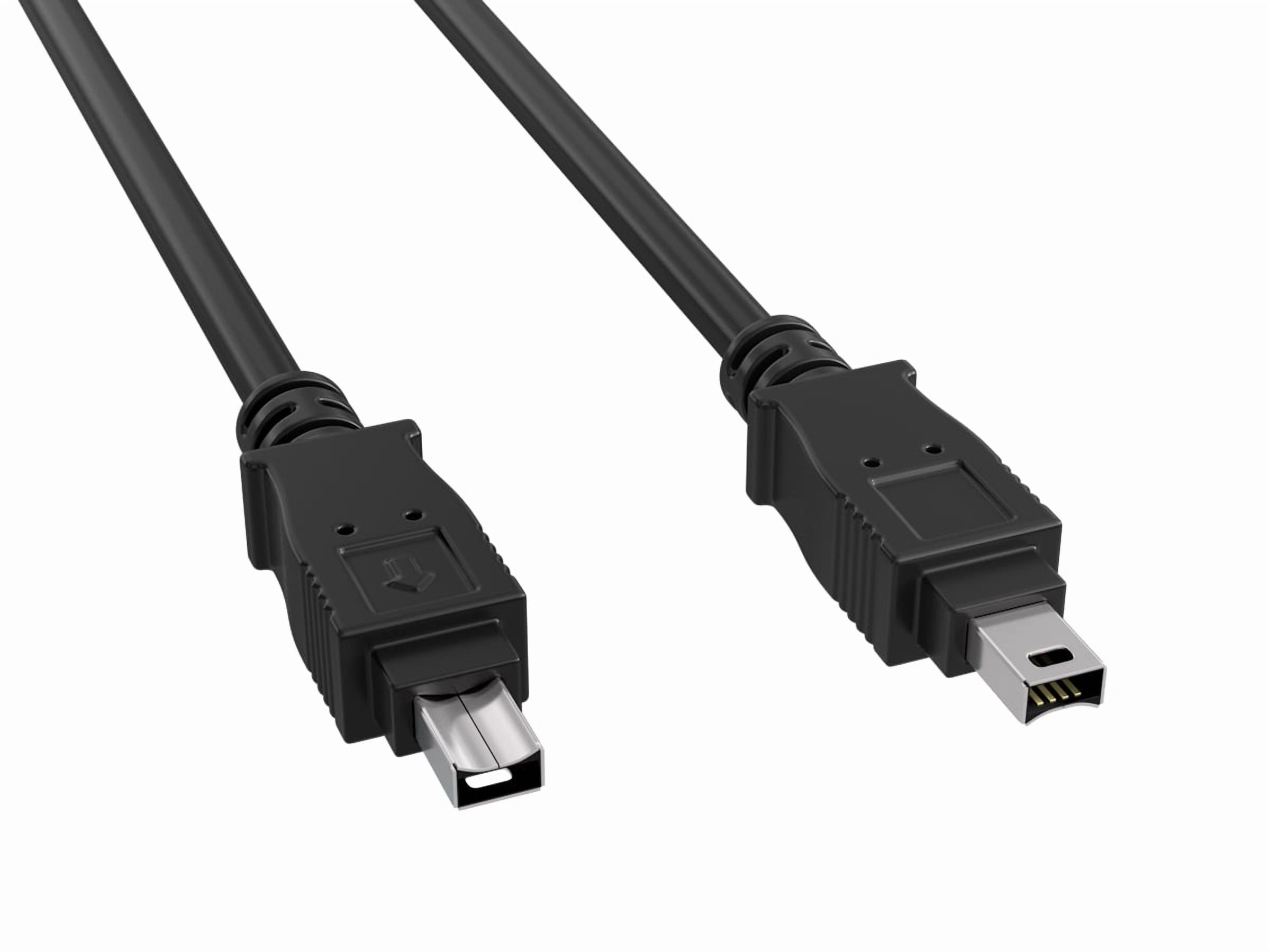 Cable Leader 10ft FireWire 400 Cable IEEE-1394a 4-Pin Male to Male Data ...
