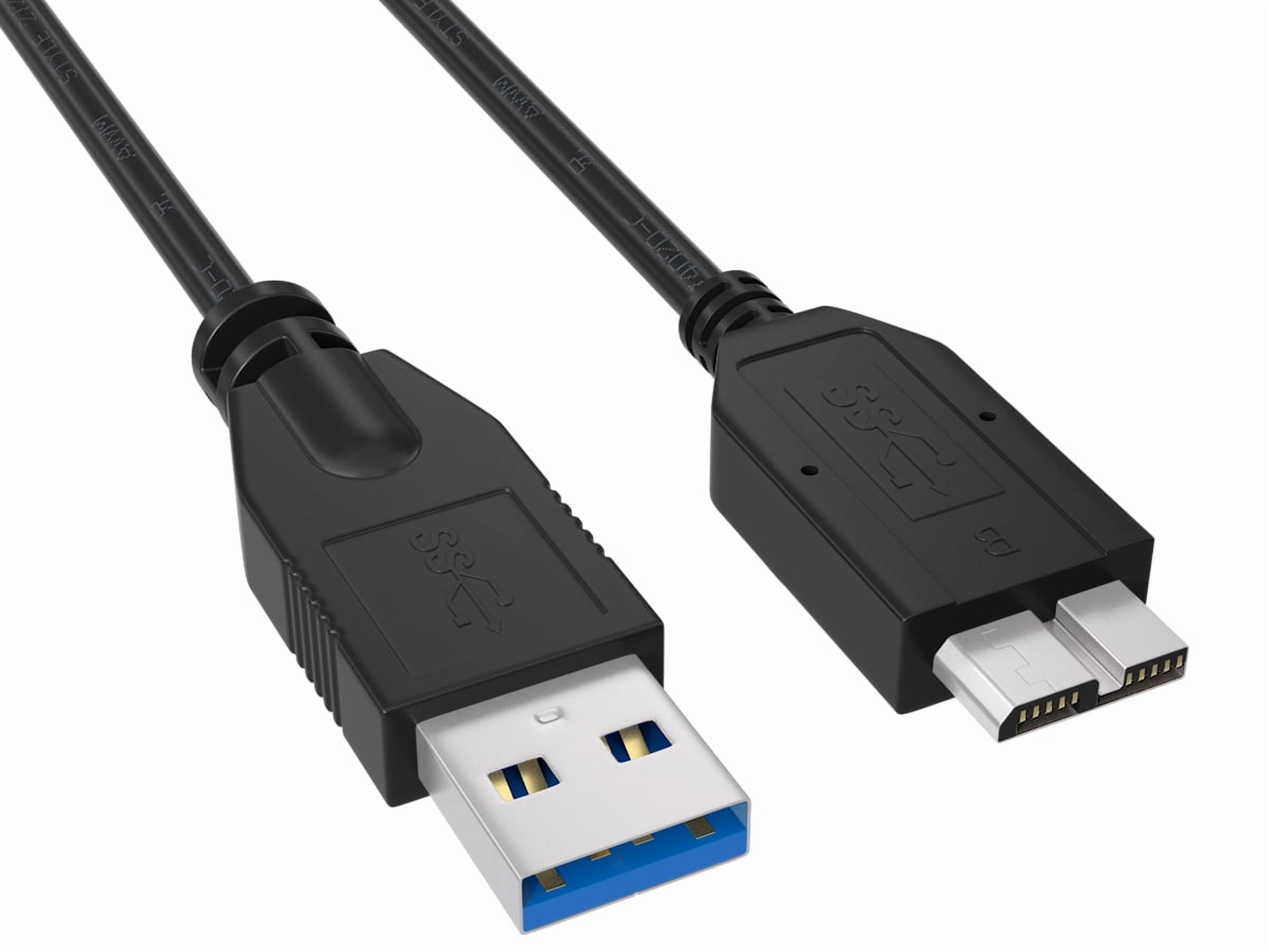 Cable Leader 10ft USB 3.0 Type A Male to Micro B Male Cable, SuperSpeed ...