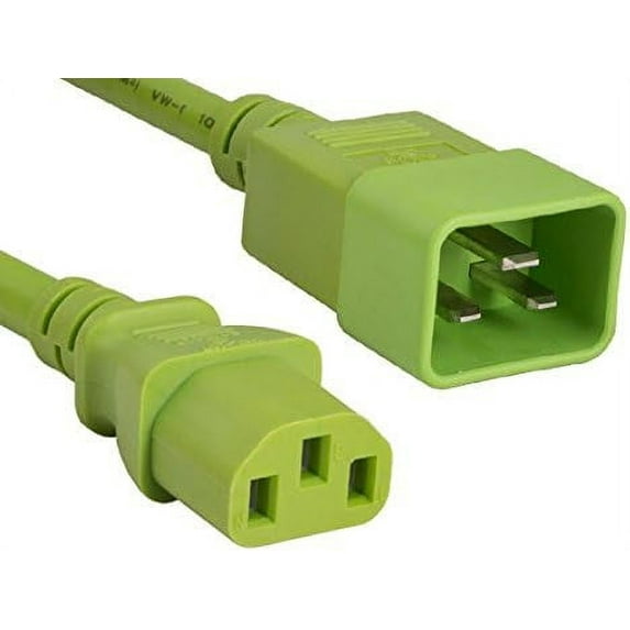 Cable Leader 14 AWG 15A 250V Heavy Duty Power Cord IEC320 C20 to IEC320 ...