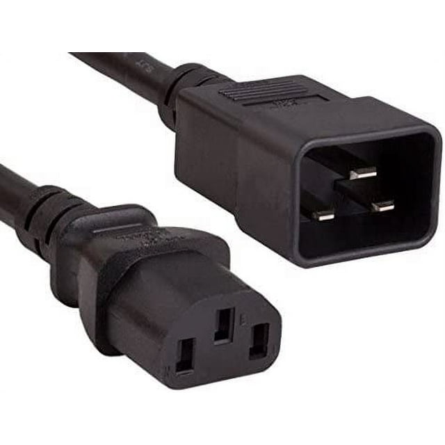 Cable Leader 15 ft 14 AWG 15A 250V Power Cord IEC320 C20 to IEC320 C13, UL Listed - Walmart.com
