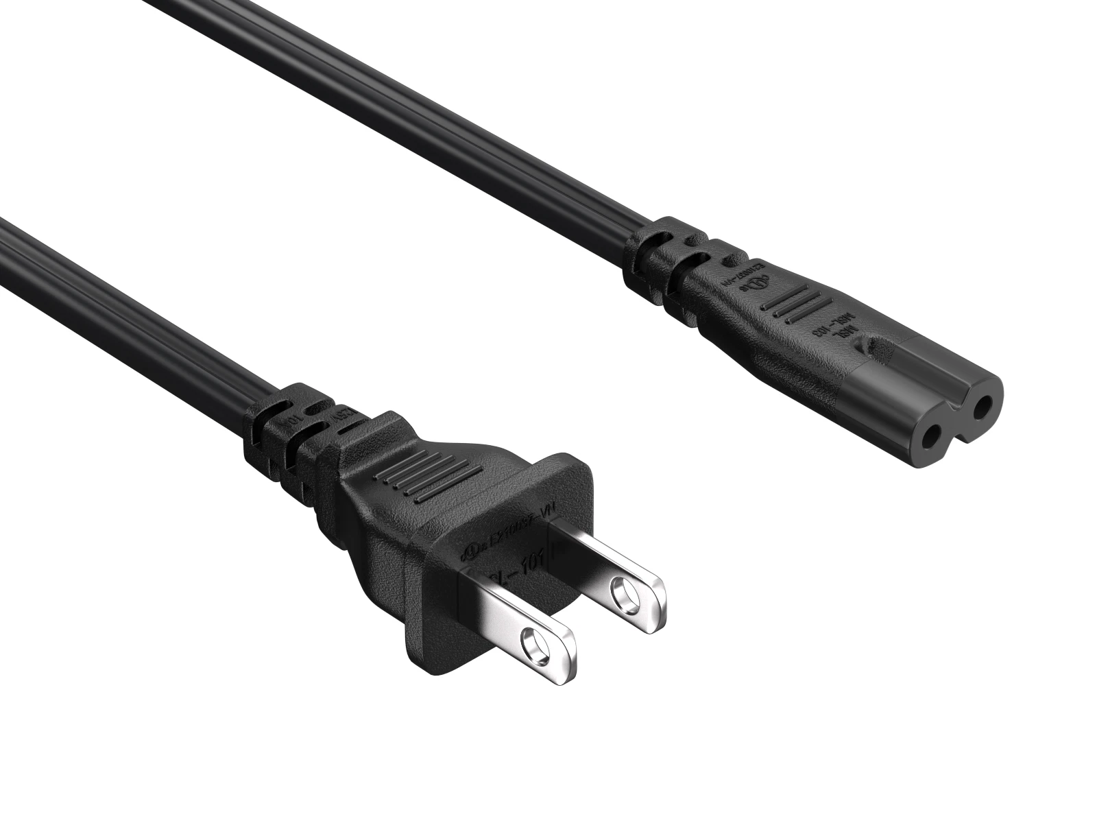 Cable Leader 15Ft Non-Polarized Power Cord Nema 1-15P To Iec320 C7 ...
