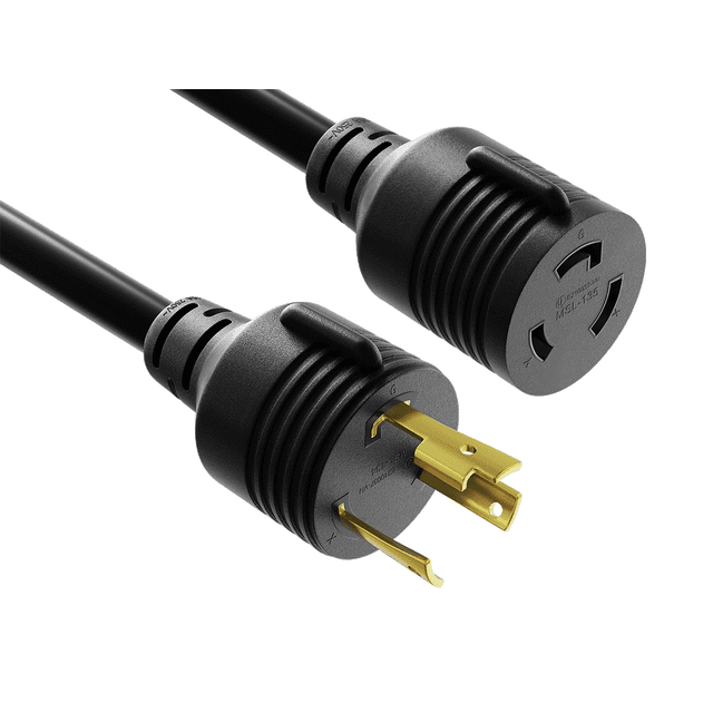 Cable Leader 15ft NEMA L6-30P to L6-30R 30A 250V Extension Power Cord ...