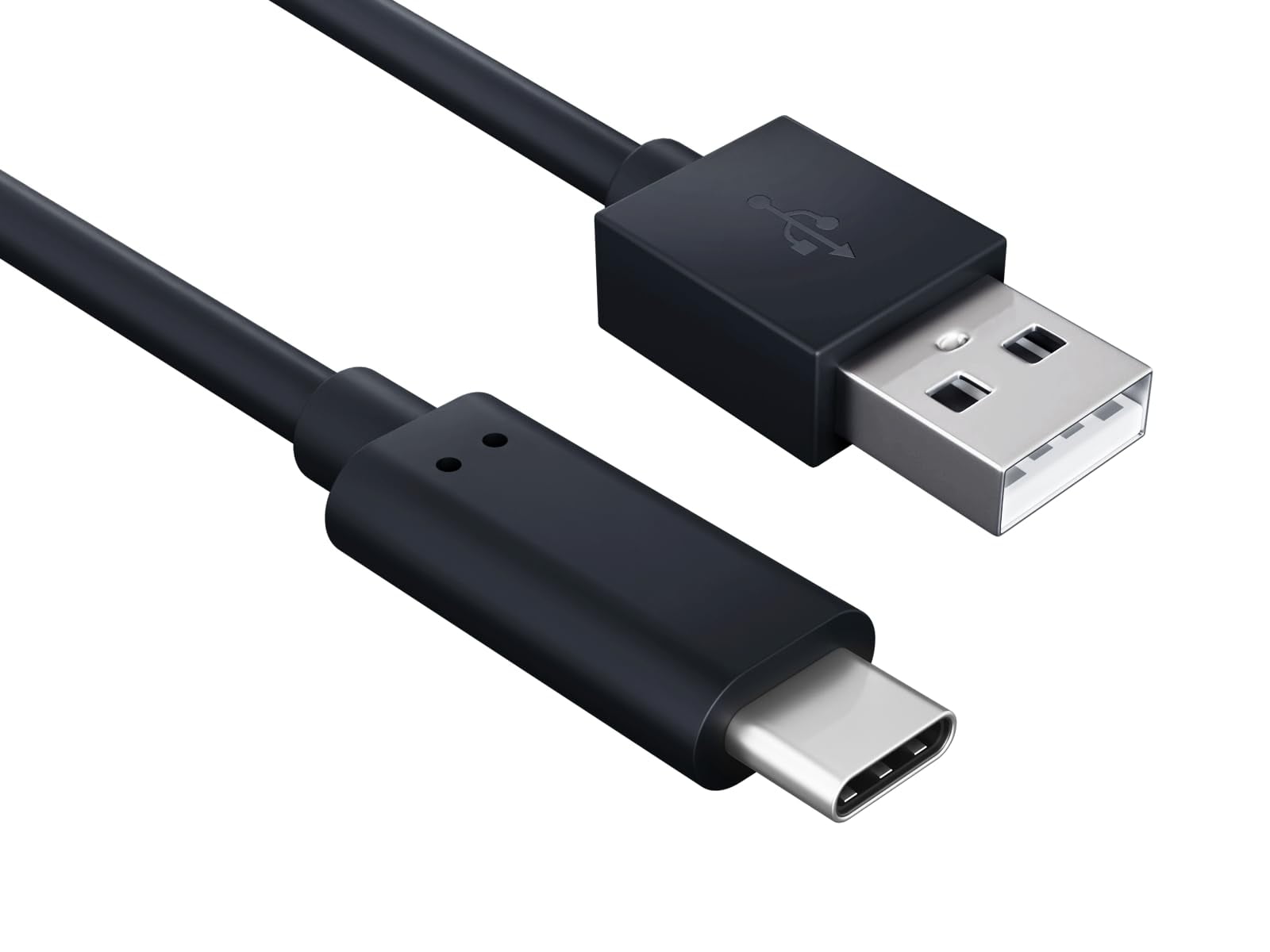 Cable Leader 2m USB 2.0 Type-A to Type-C Male Cable, Black - Walmart.com