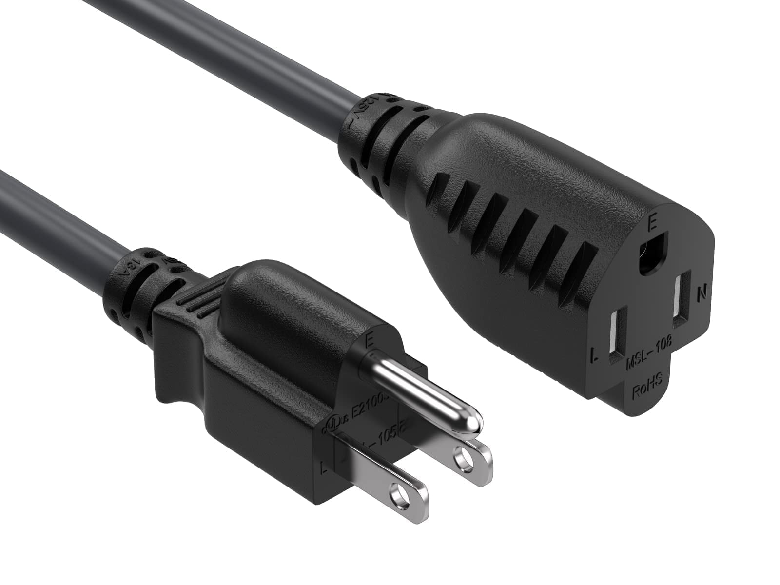 Cable Leader Universal 3ft Long Electrical Outlet Saver Power Extension ...