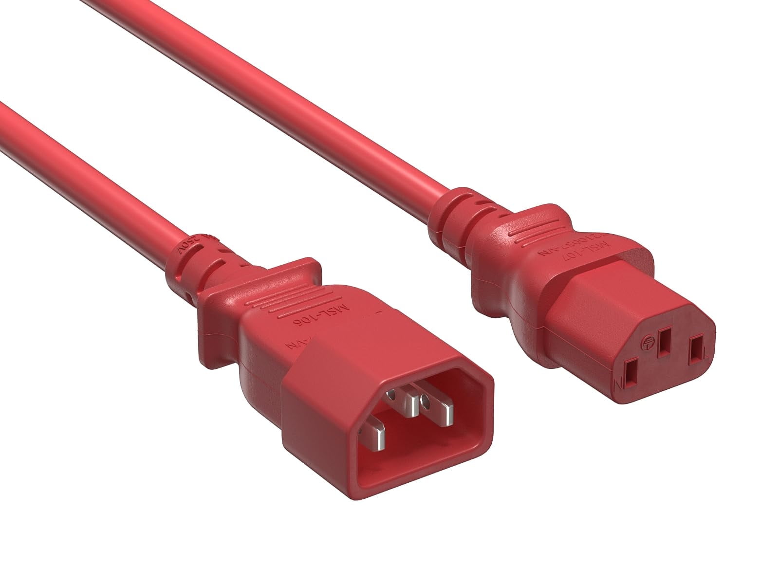 Cable Leader 5ft 18 AWG Computer Power Extension Cord IEC320 C13 to ...