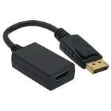 Cable Leader 6.5" Displayport Male to HDMI Female Adapter Cable with ...