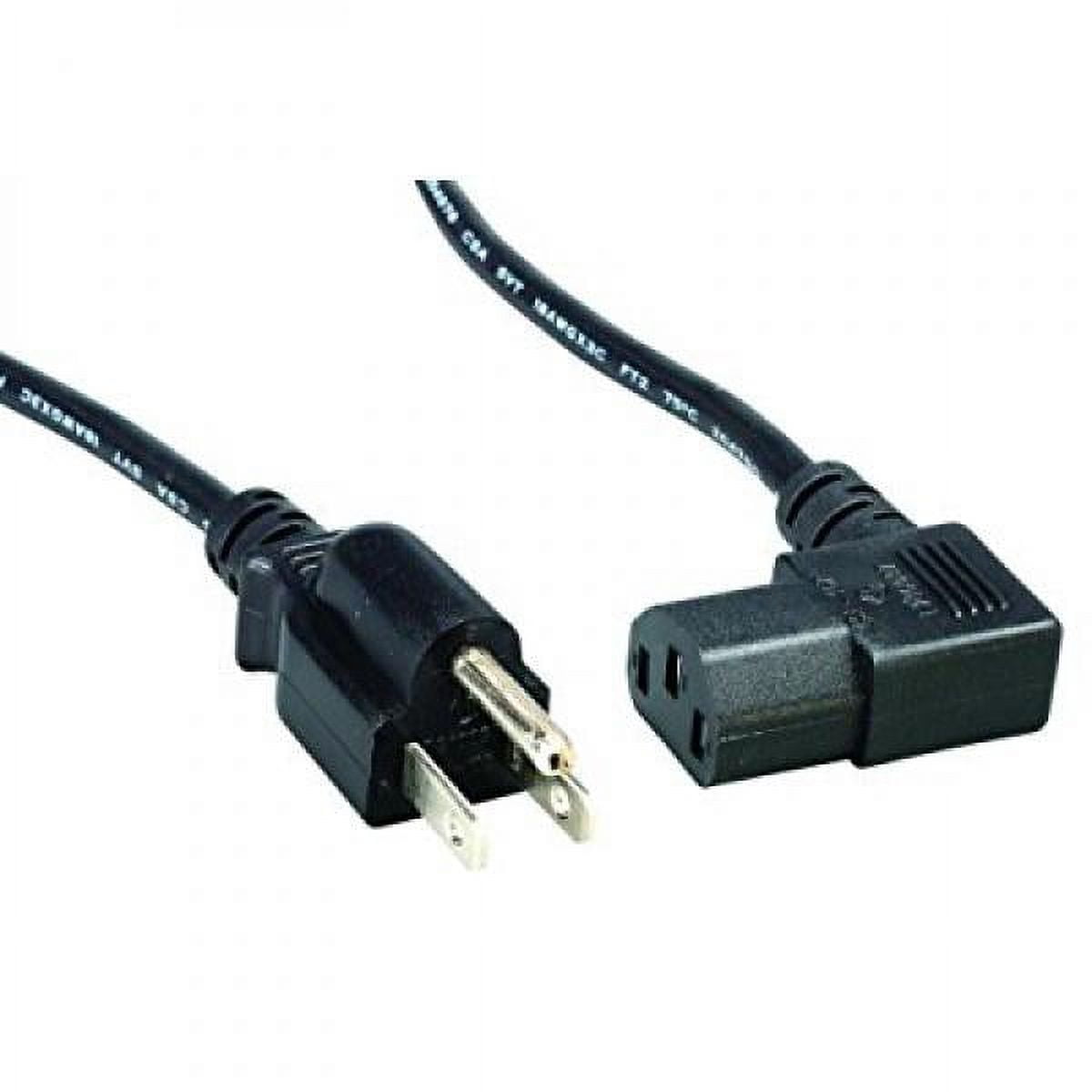 Cable Leader 6 feet Right Angle Power Cord NEMA 5-15P to IEC320 C13R ...