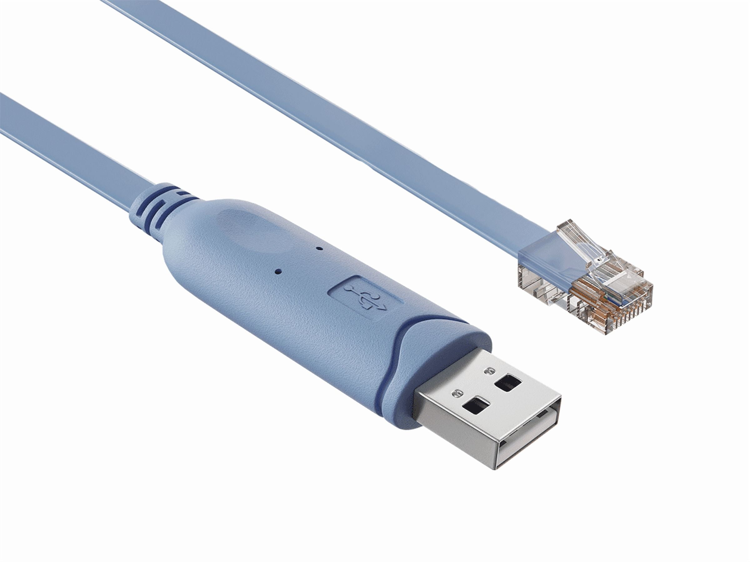 Cable Leader 6FT USB Cisco console cable USB to RJ45 8P8C Flat Serial ...