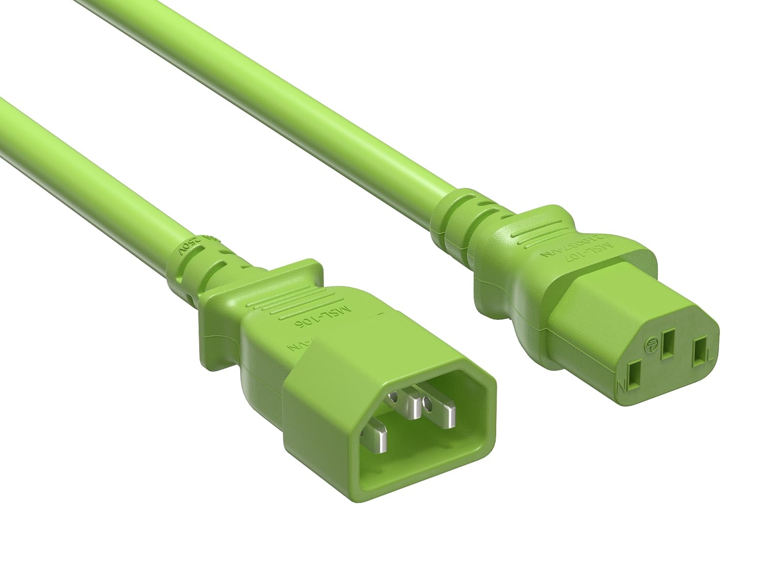 Cable Leader 6ft 14 AWG Computer Power Extension Cord IEC320 C13 to ...