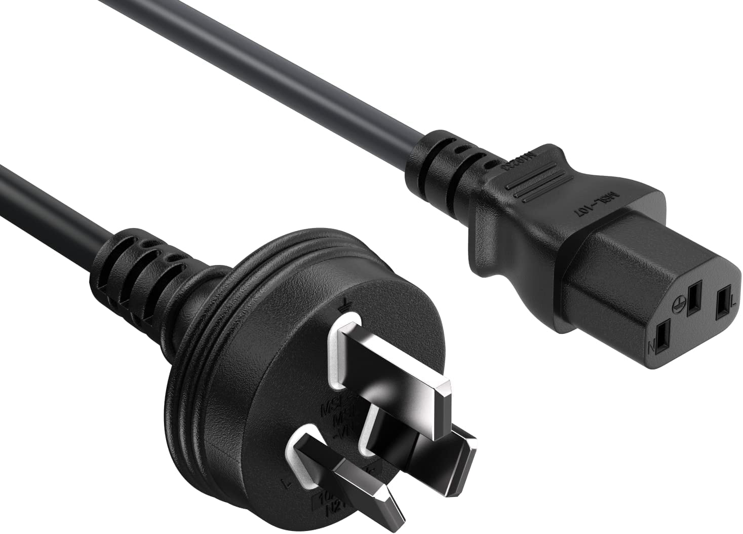 Cable Leader 6ft 18 AWG Australia Power Cord (IEC-320-C13 to AS3112 ...