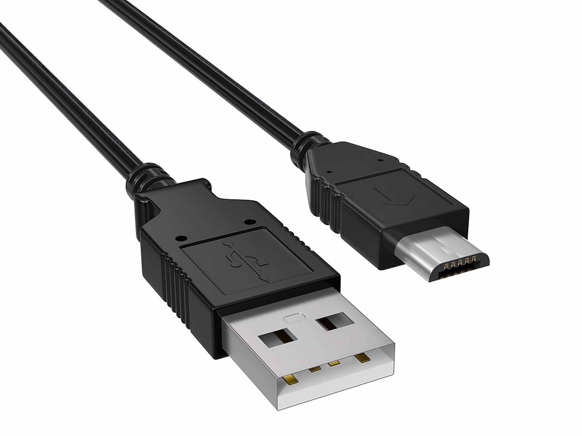 Cable Leader 6ft USB 2.0 A Male to Micro B Male Cable, Black - Walmart.com