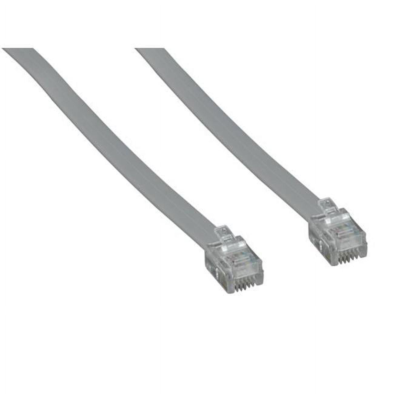 Cable Leader PH102-3125 25 ft. RJ12 6P6C Straight Modular Cable ...