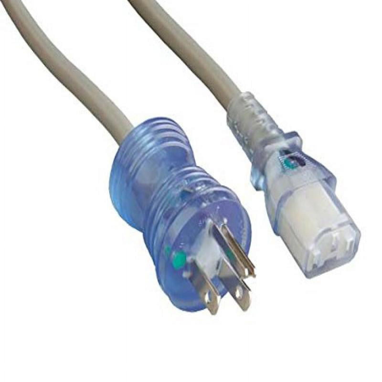 Cable Leader PW140-C210 10 ft. Hospital-Grade Power Cord 14 AWG 15A ...