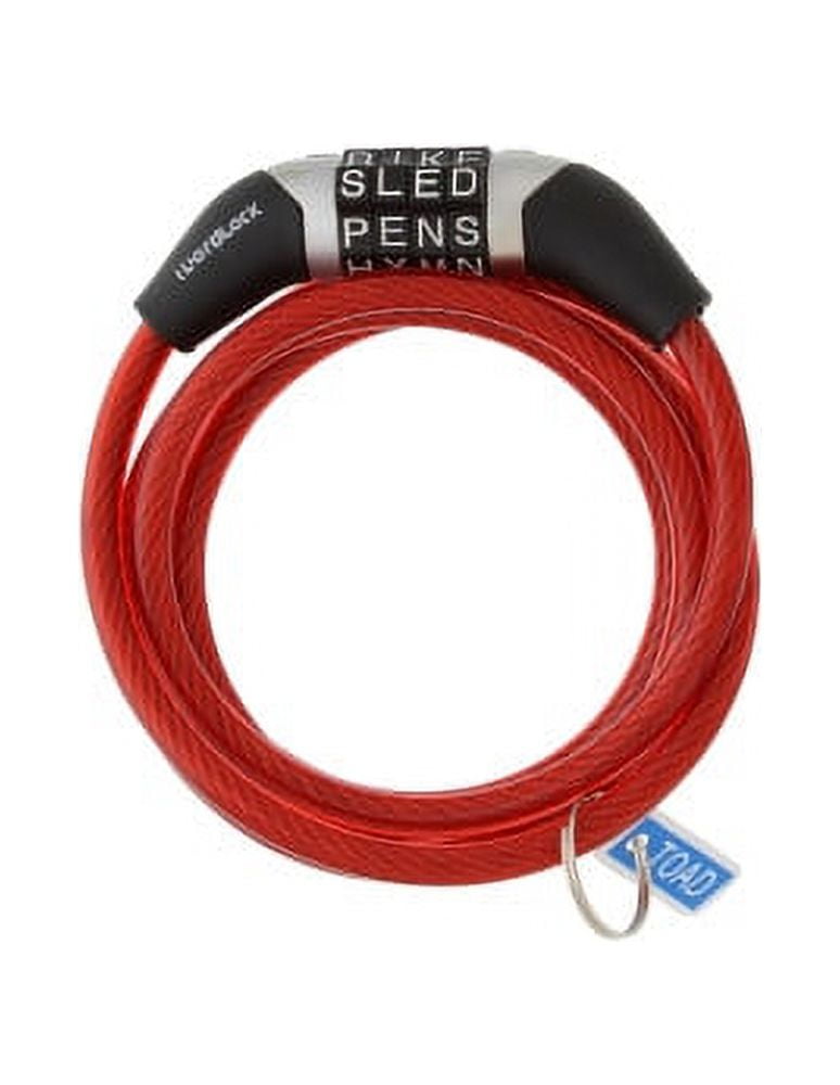Cable Lock 4 Non Reset Red - Walmart.com