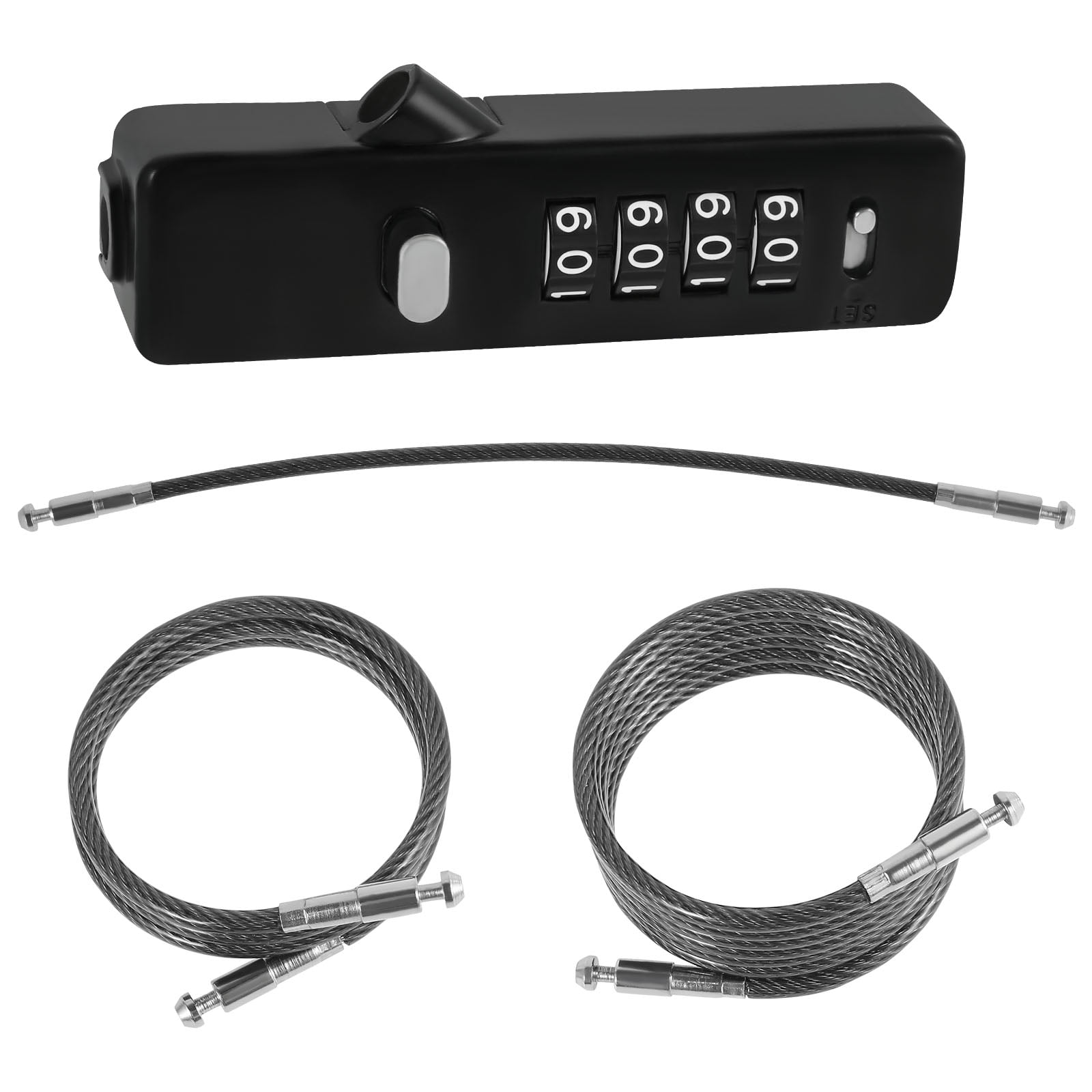 Cable Lock Zinc Alloy 4-Digit Cable Rope Password Lock with Wire Rope ...