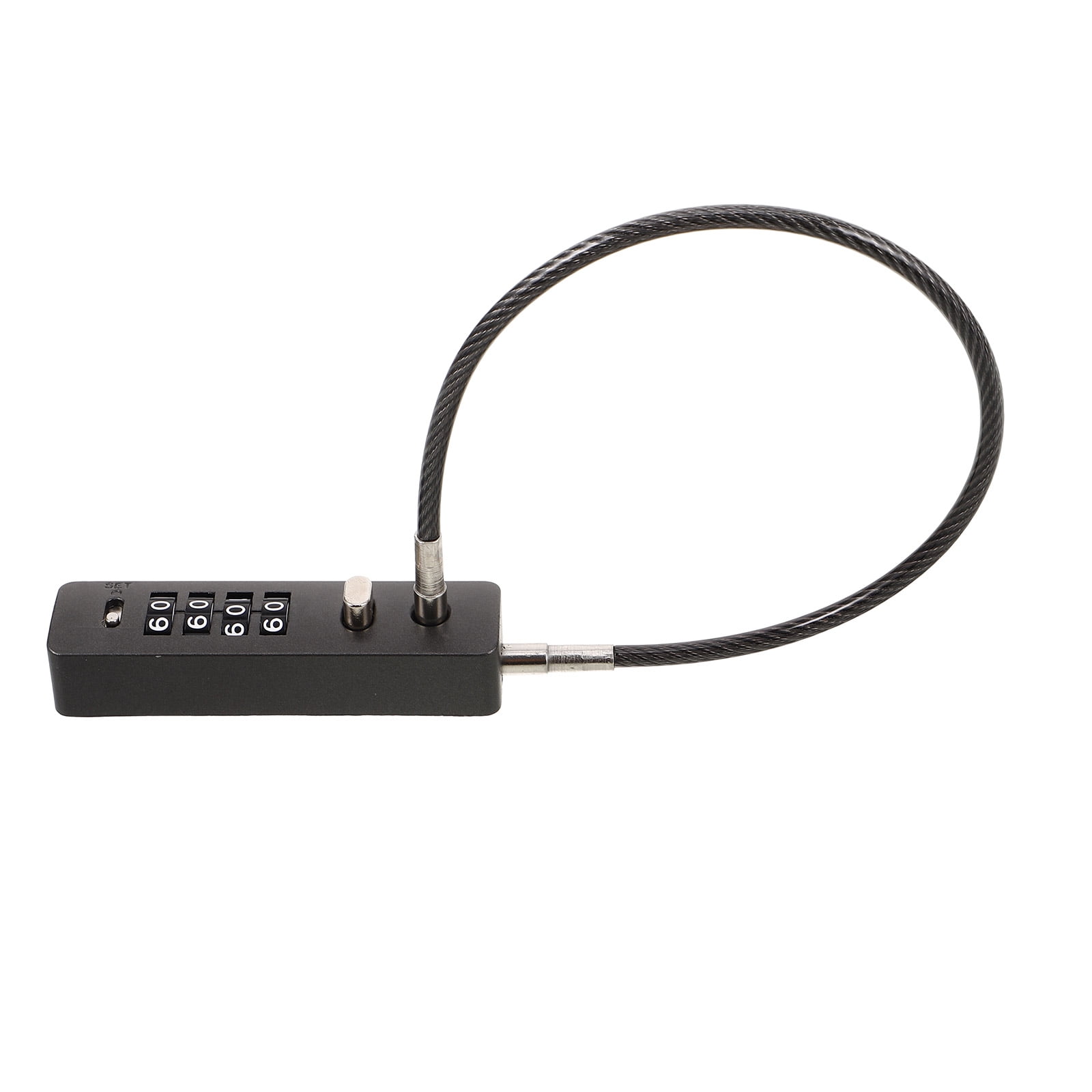 Silver Combination Cable Lock for Bikes and Outdoor Use with High ...