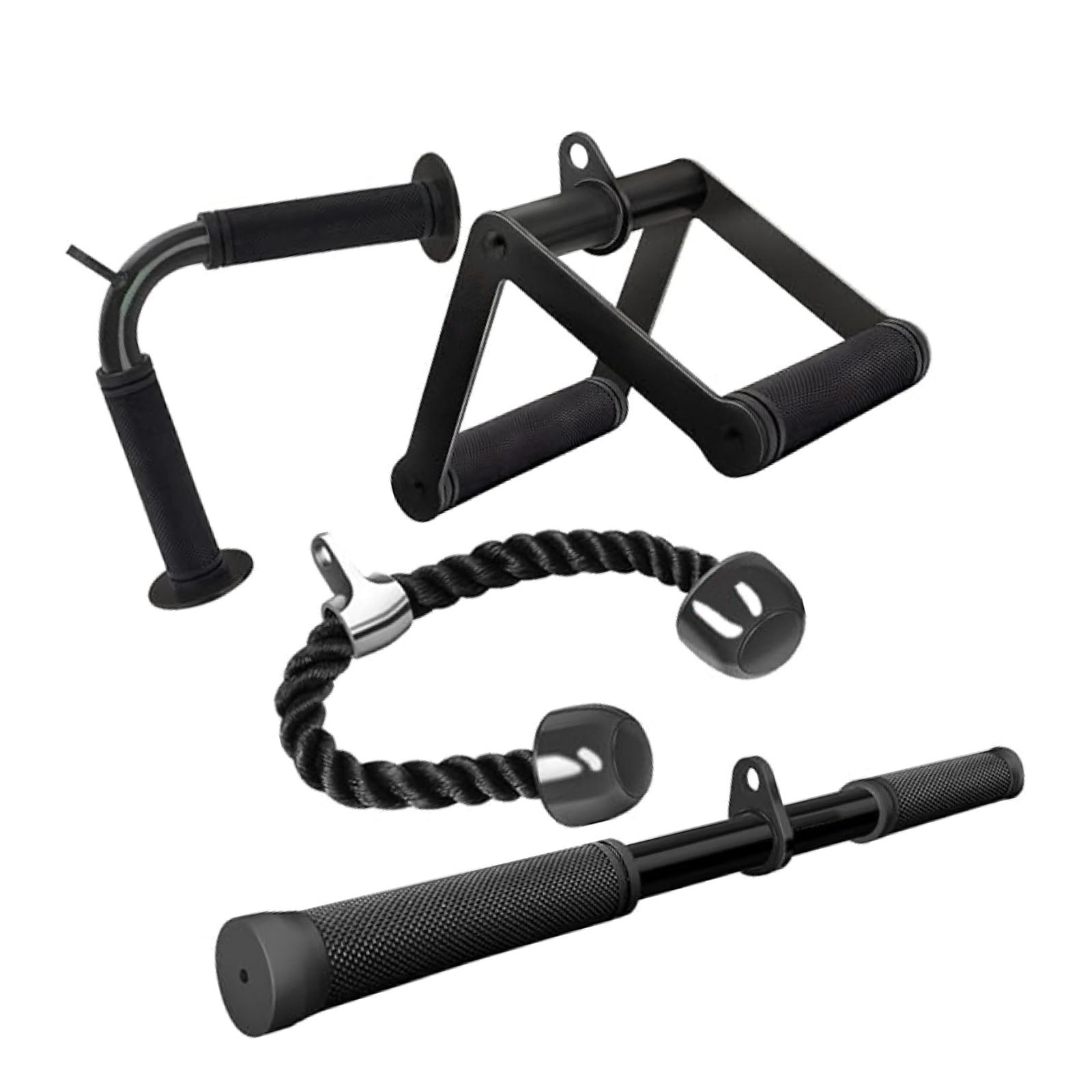 Cable Machine Attachment Set Featuring V Shaped Grip D Handles Triceps ...