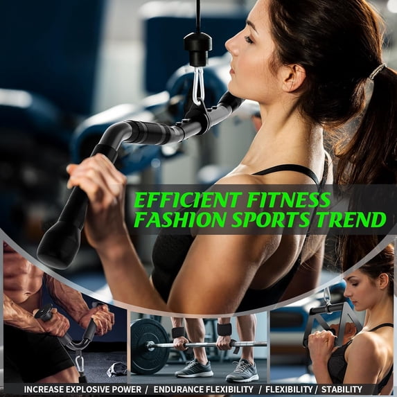 Cable Machine Attachment Set for Gym, LAT Pulldown Attachments, Cable ...