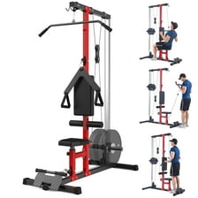 EONFITOmni Home Gym Cable Crossover Machine, 33 Height Settings, Lat ...
