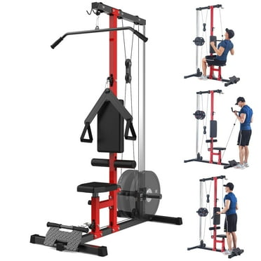 EONFITOmni Home Gym Cable Crossover Machine, 33 Height Settings, Lat ...