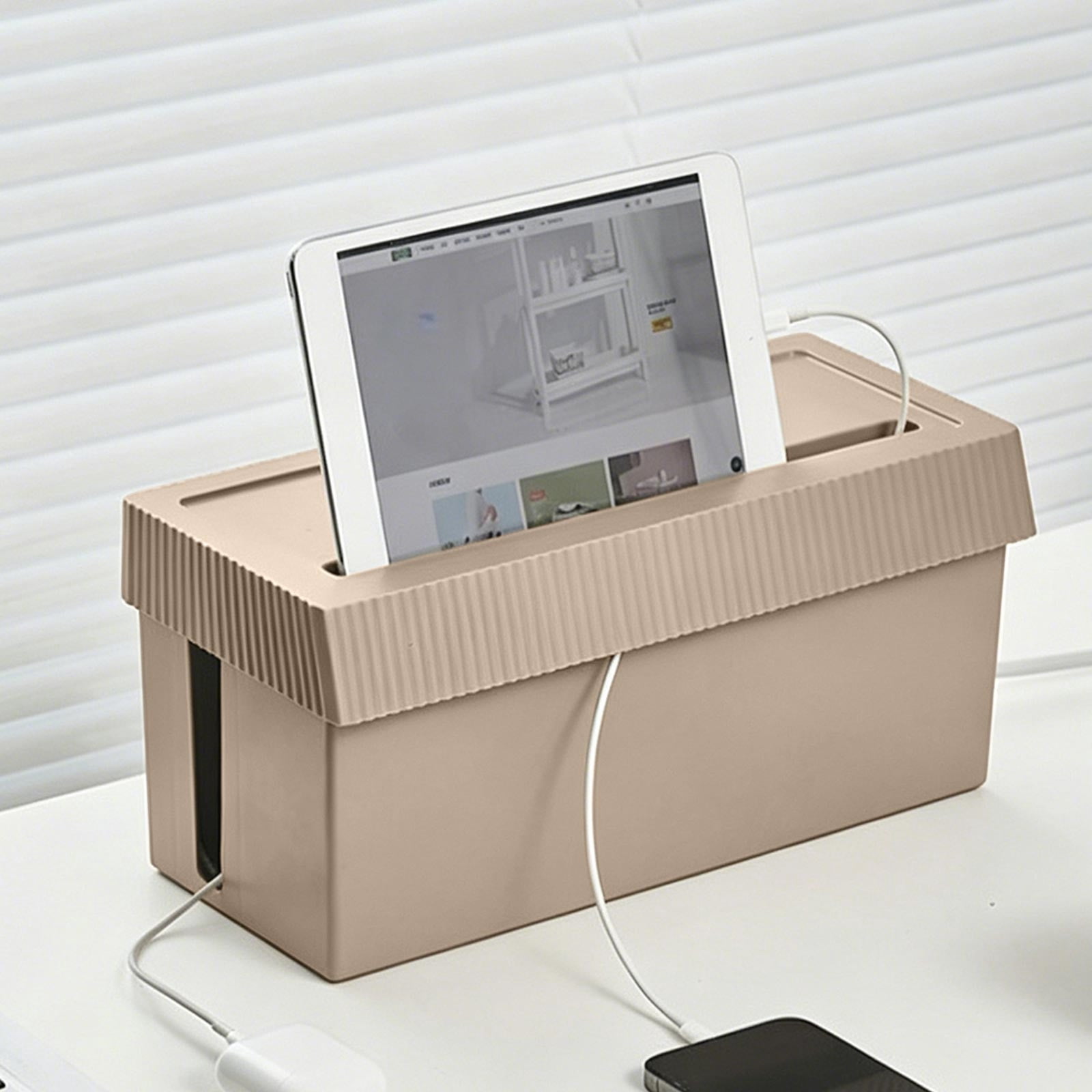 Cable Management Box, Power Strip Storage Box to Hide Cords, Cord ...