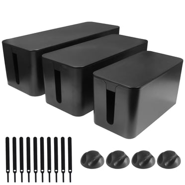 ShellKingdom Cable Management Box, Cable Organizer for Hide and Conceal ...