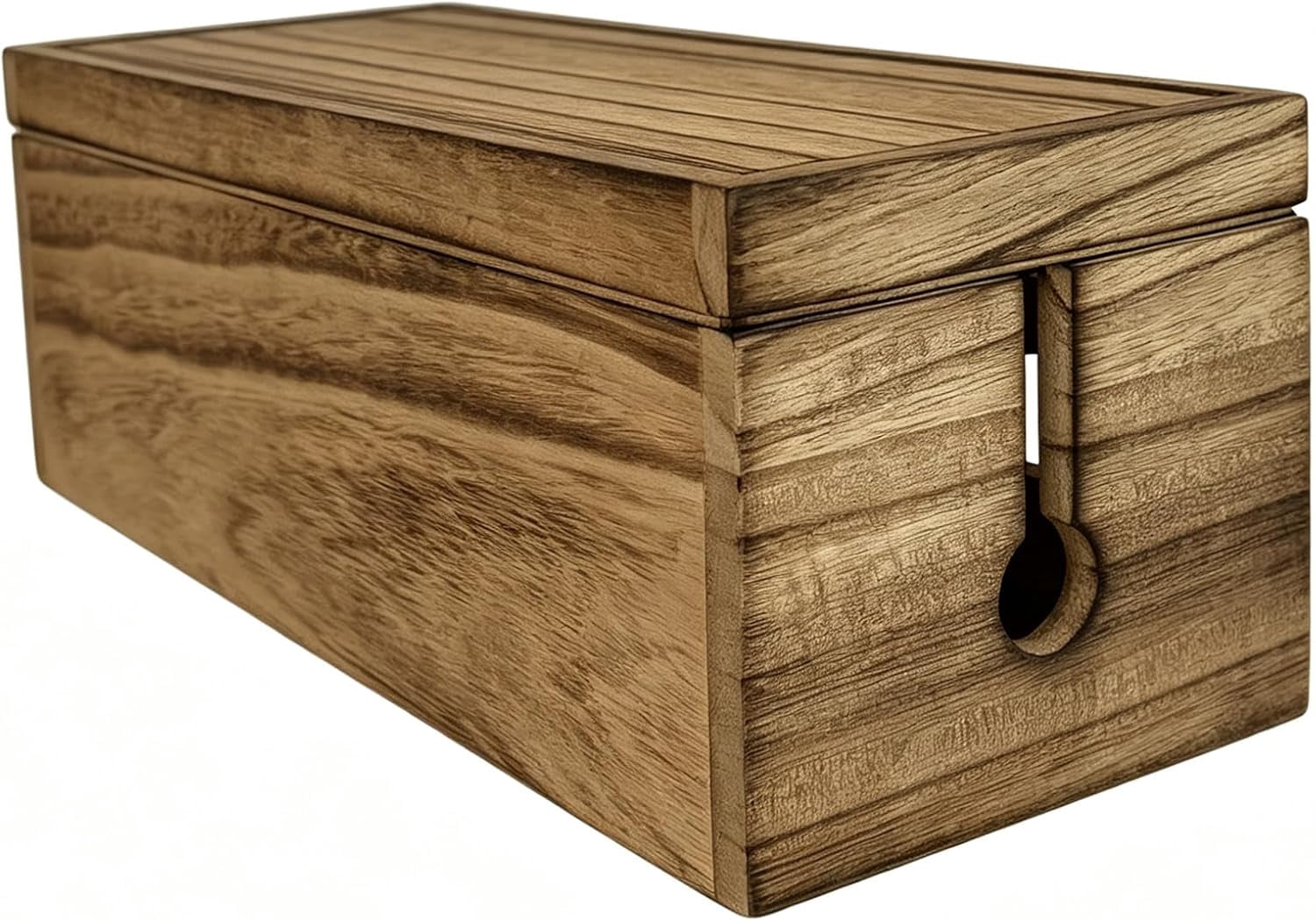 Cable Management Box Wooden Cord Organizer Box for Extension Cord Power ...