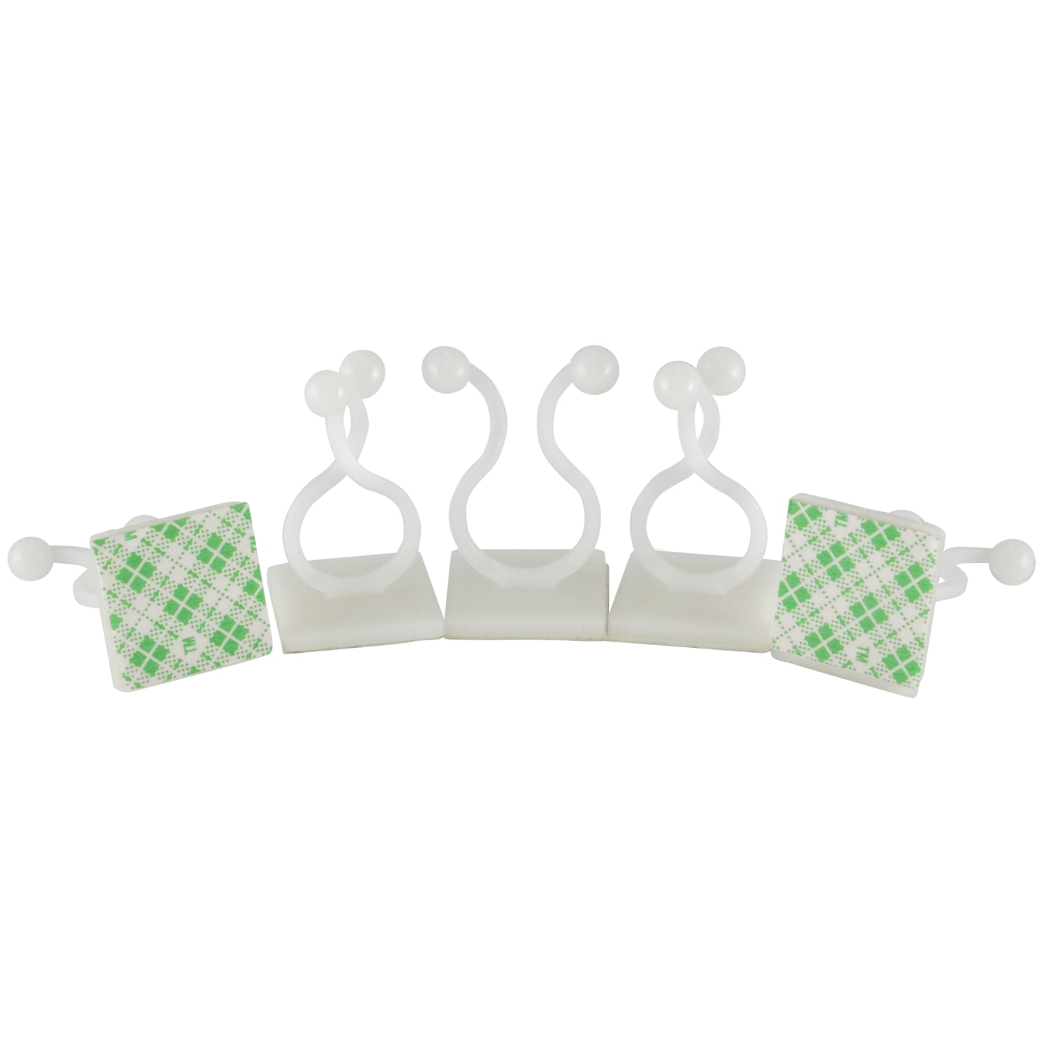 Cable Management Cord Clips with Adhesive Base, Small (Pack of 10 ...