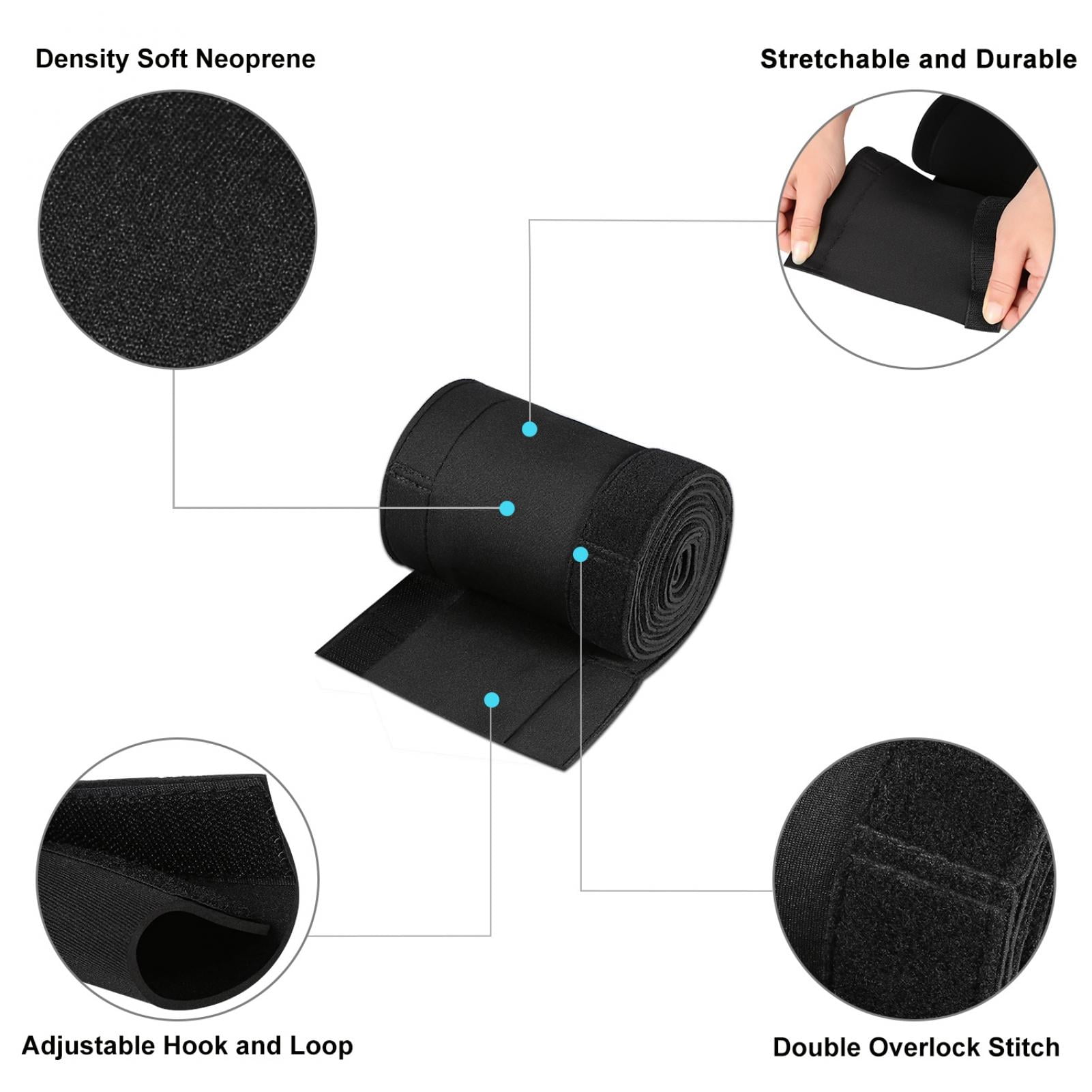Cable Management Sleeve 78" Flexible Neoprene Adjustable Cord Sleeves ...