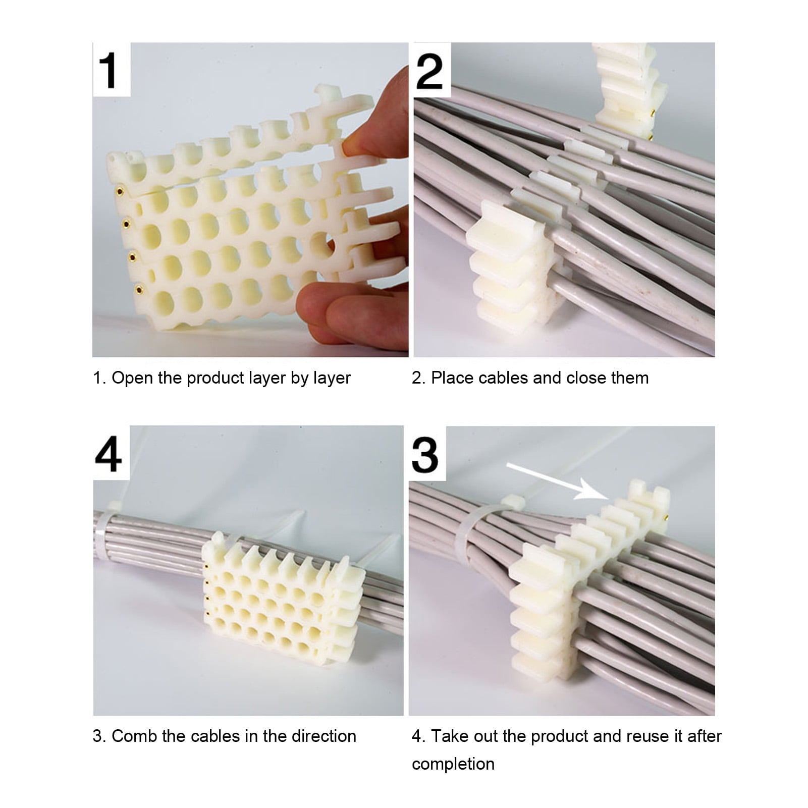 Cable Management Tool, 9mm Hole For Clean Cord Routing, Ideal For Home ...