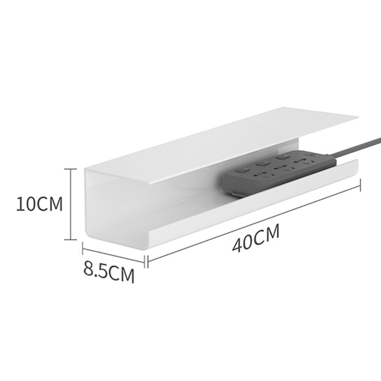 Cable Management Tray – 15.7 inch Under Desk Cable Organizer Tray for ...