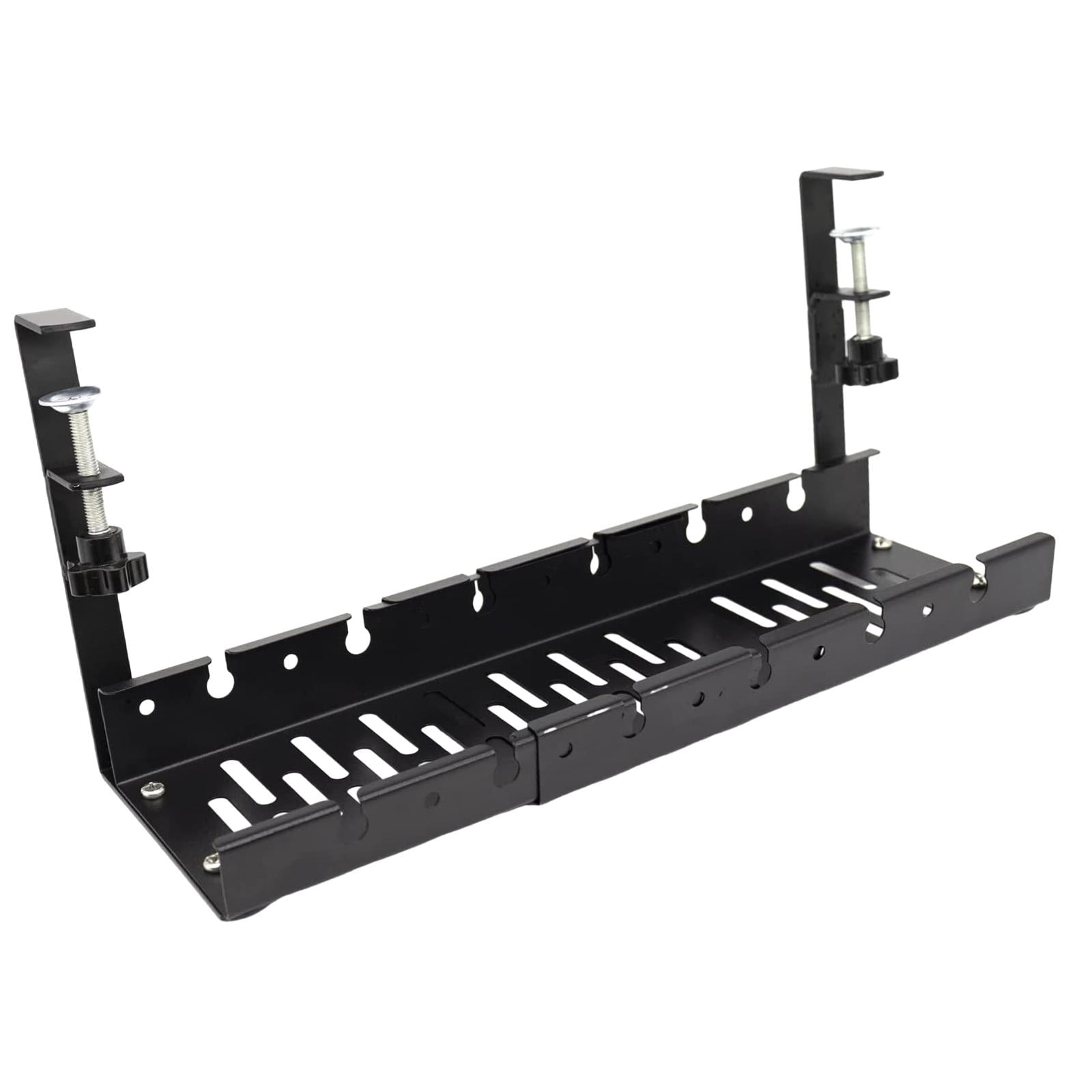 Cable Management Tray, under Desk Wire Management, No Drill Wire Patch ...